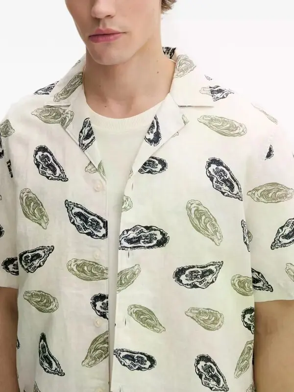 Marc O'polo Oyster-print Short-sleeve Shirt