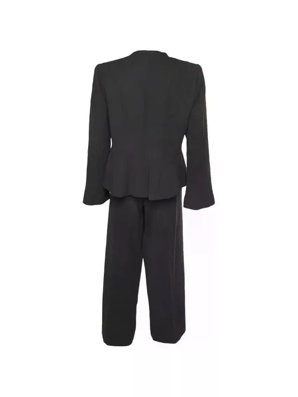 Giorgio Armani Tailored Notched Lapel Suit With Straight Leg Trousers