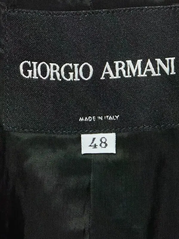 Giorgio Armani Tailored Notched Lapel Suit With Straight Leg Trousers