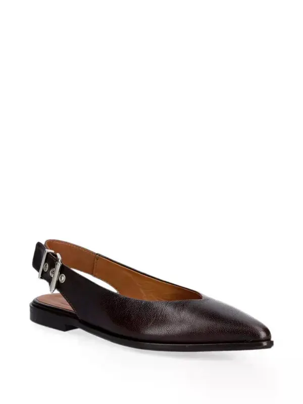 BILLI BI Buckle-fastening Slingback Ballet Flats
