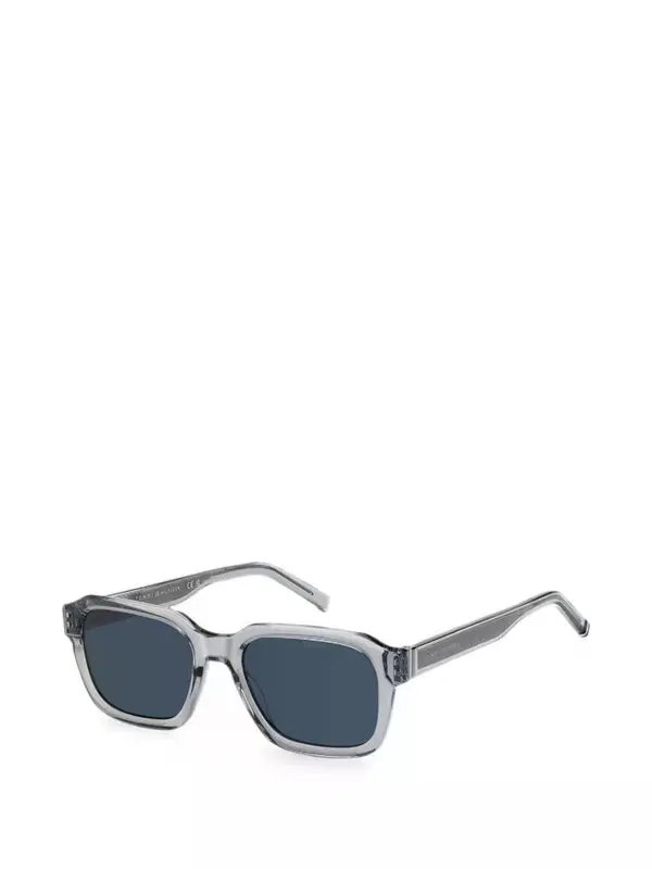 Tommy Hilfiger Square Frame Sunglasses With Engraved Temples