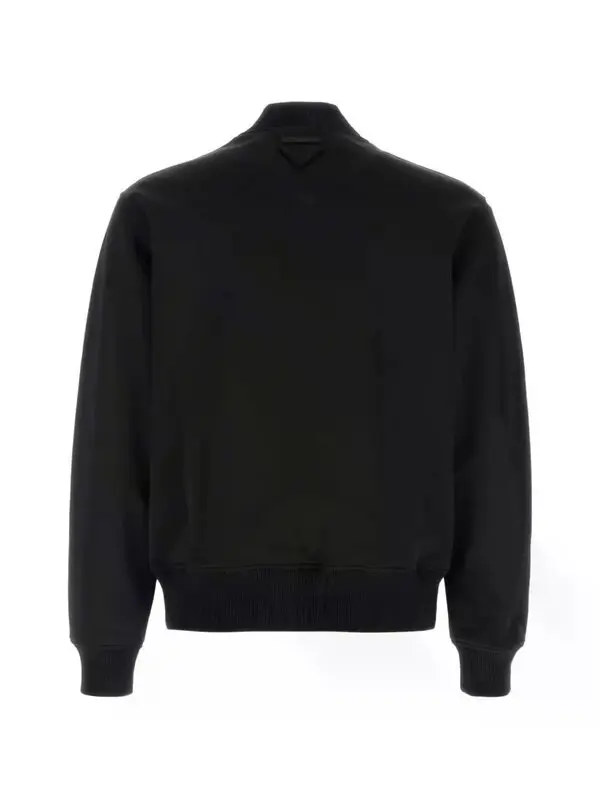 Prada Zip-up Logo Patch Jacket