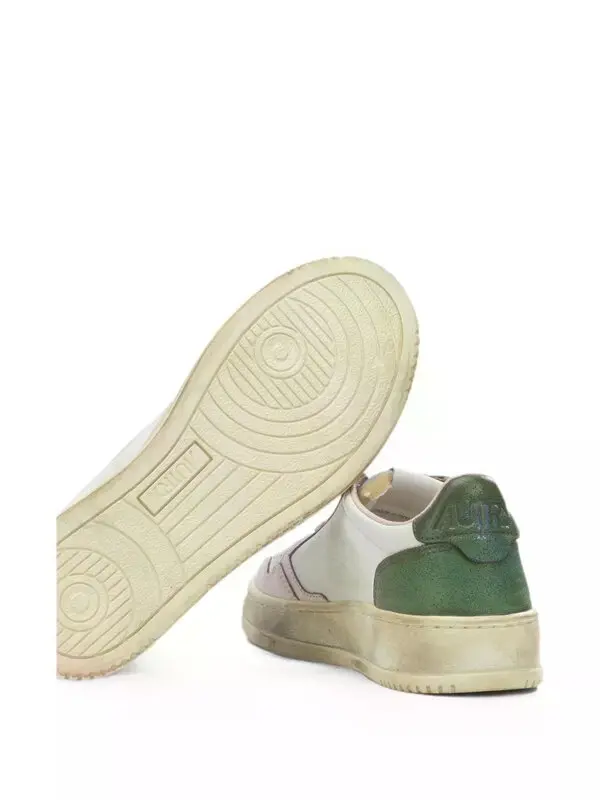 AUTRY Medalist Distressed-effect Panelled Low-top Sneakers