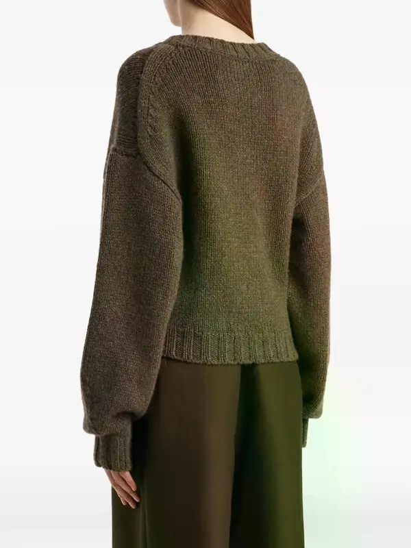Khaite Gemma Crewneck Cashmere Sweater - Green