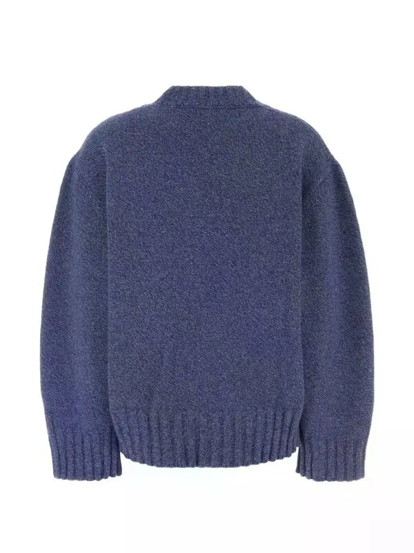 Attico Mélange Embroidered Logo Sweater