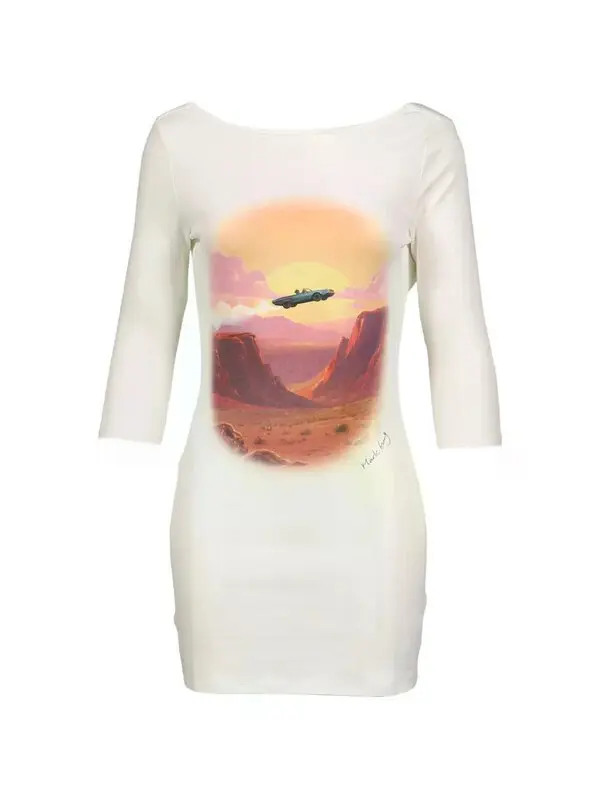 MARKGONG Graphic Print Mini Dress