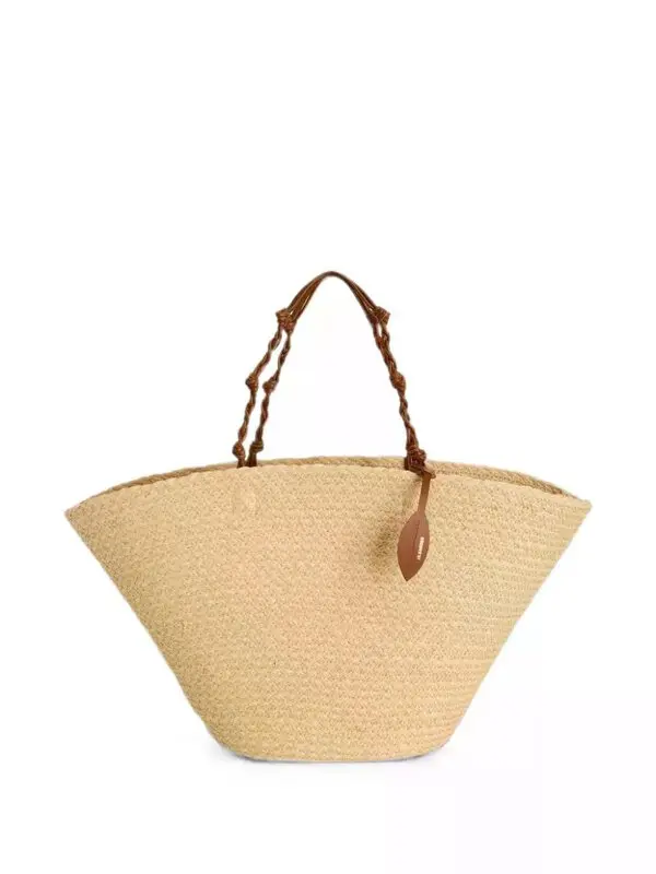 JIL SANDER Tangle Woven Tote Bag