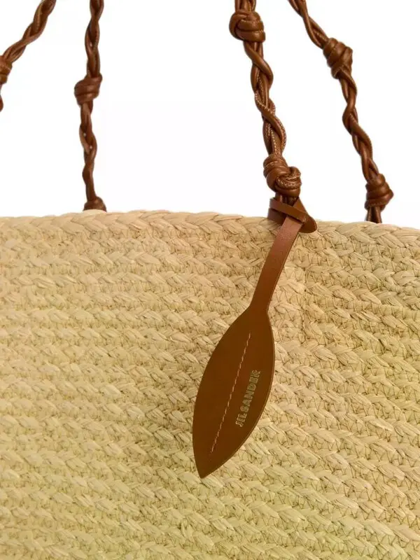 JIL SANDER Tangle Woven Tote Bag
