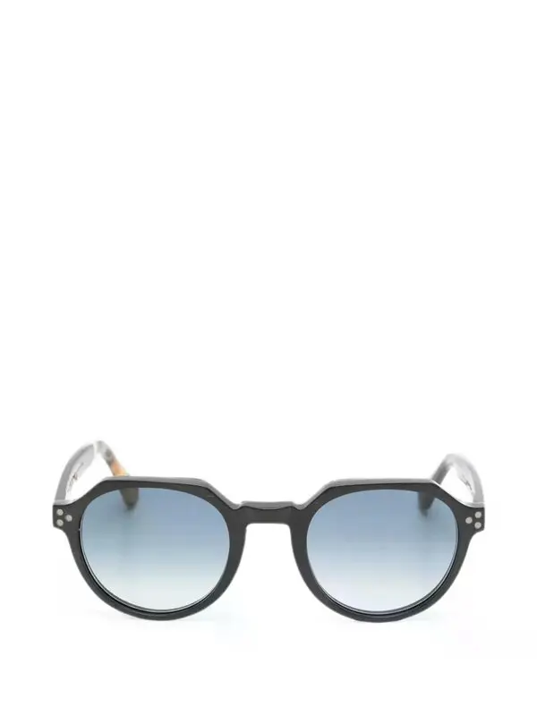 SNOB Geometric-frame Sunglasses - Black