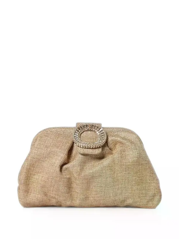 TWENTY FOURHAITCH Bakios Crystal-buckle Clutch Bag