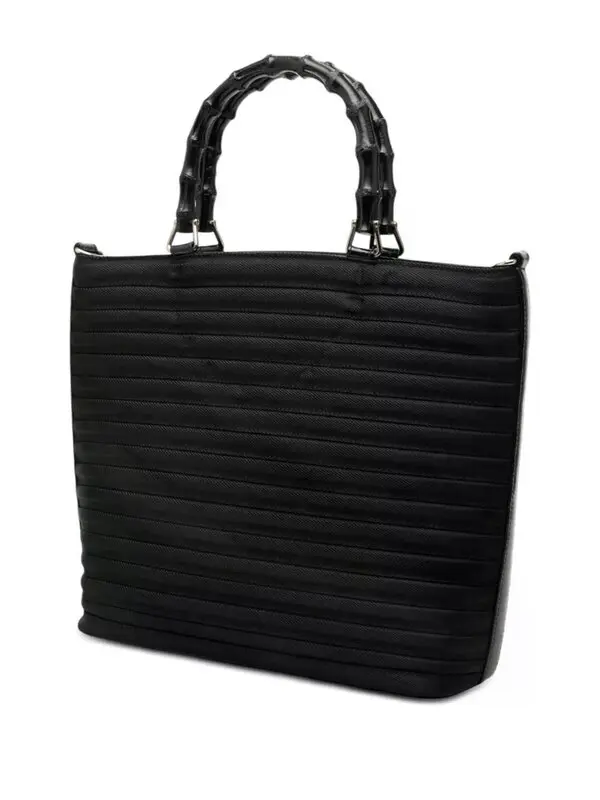 Gucci Nylon Bamboo Satchel
