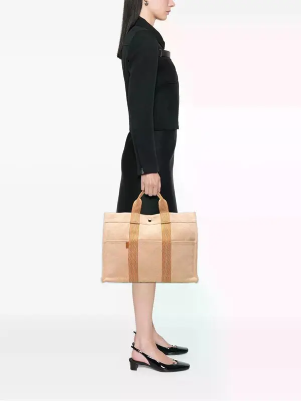Hermès Canvas Fourre Tout Mm Tote Bag - Orange