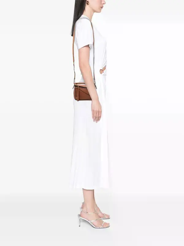 Loewe Mini Calfskin Puzzle Satchel - Brown