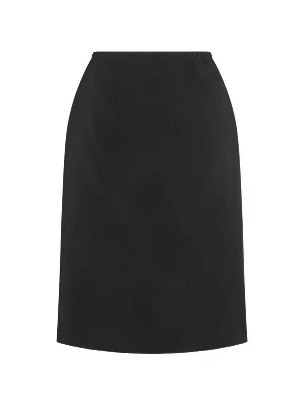 THE ROW Ivera Elasticated-waistband Midi Skirt - Black