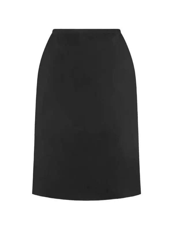 THE ROW Ivera Elasticated-waistband Midi Skirt - Black