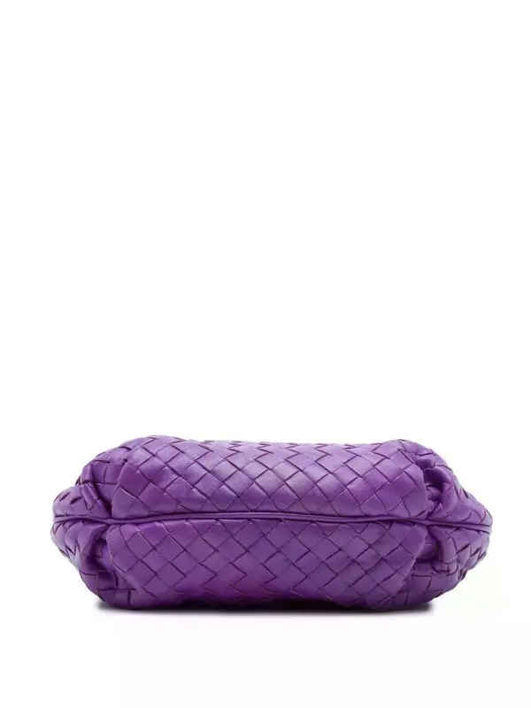 Bottega Veneta Small Nappa Intrecciato Crossbody Bag - Purple