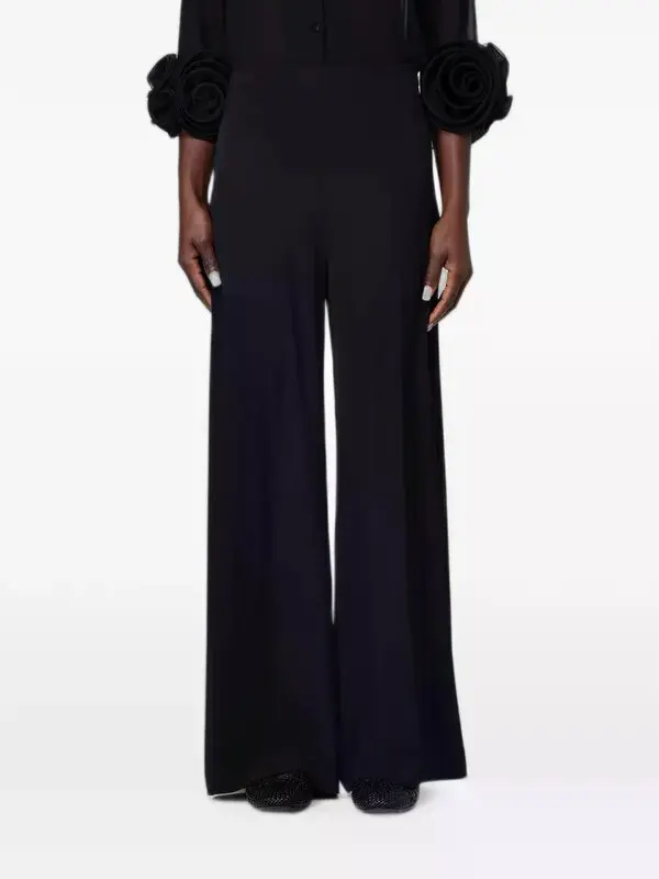 HANITA Crepe Wide-leg Trousers