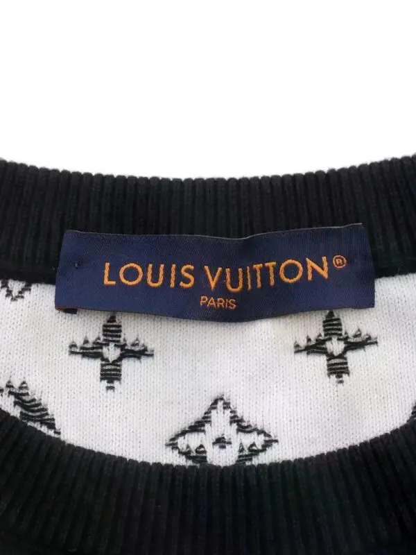 LOUIS VUITTON Gradient Monogram Crew Neck Sweater