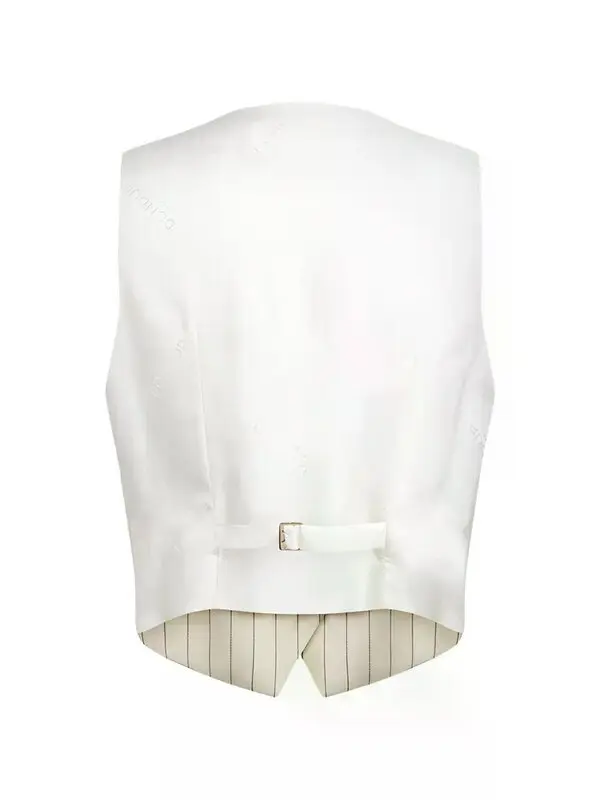 DONDUP Pinstripe Buckle-strap Waistcoat