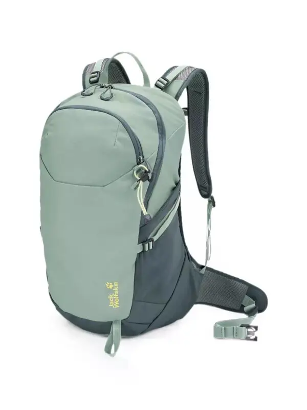 JACK WOLFSKIN Astro Vent 24 Logo-print Panelled Backpack - Green