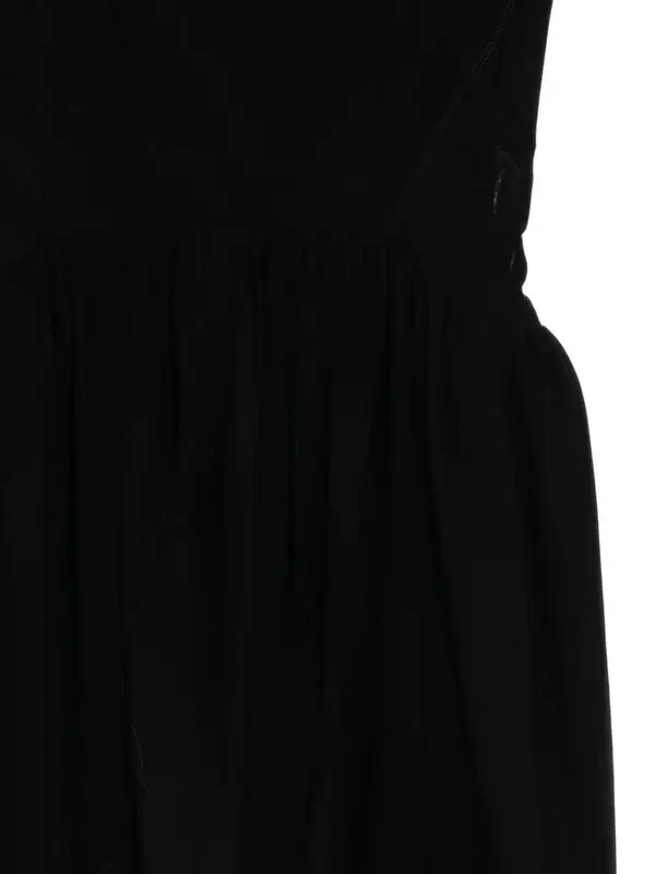 Balenciaga Wool Sleeveless V-neck Bubble Dress