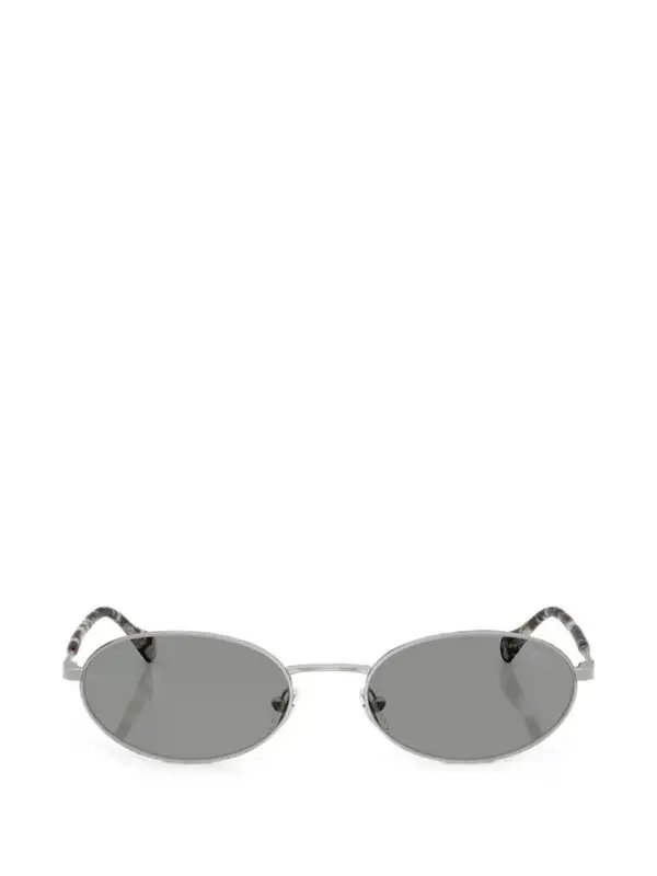 Emporio Armani Oval Frame Sunglasses - Silver