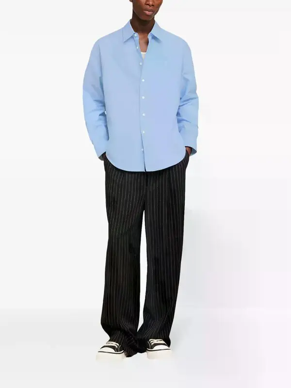 AMI Paris Embroidered Logo Cotton Shirt