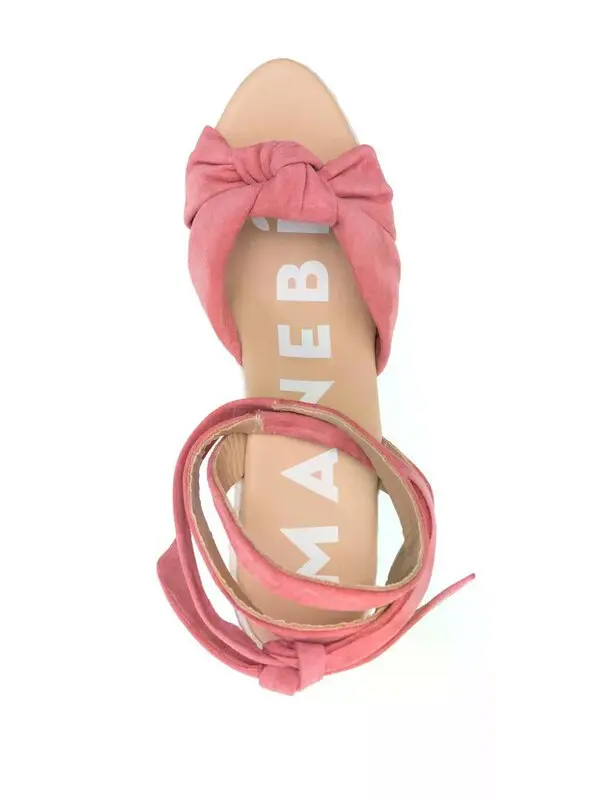 Manebí 100mm Suede Wedge Espadrilles