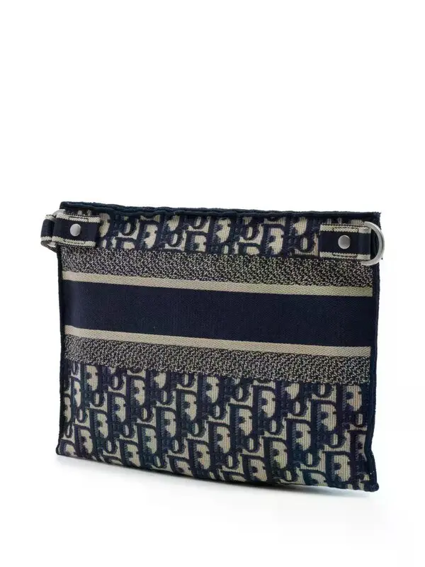 Dior Oblique Canvas Flat Crossbody Bag