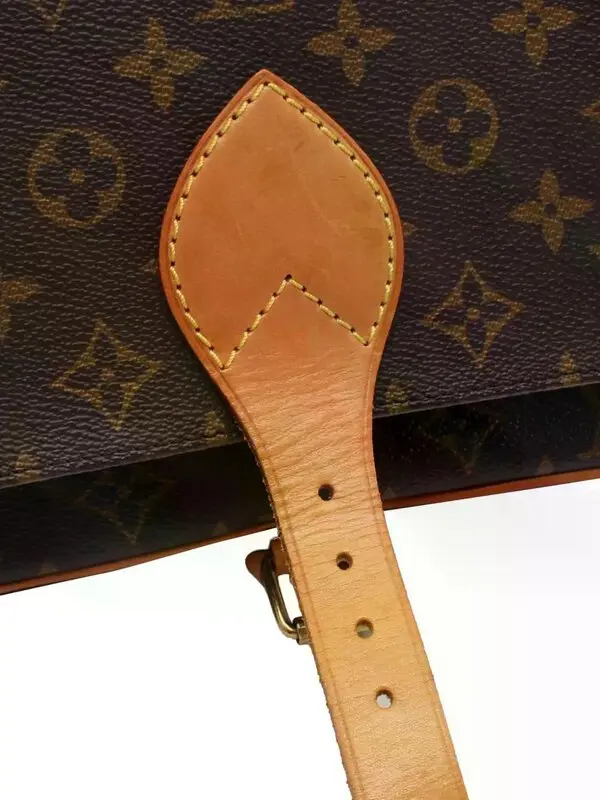 LOUIS VUITTON Monogram Cartouchiere Gm Crossbody Bag - Brown