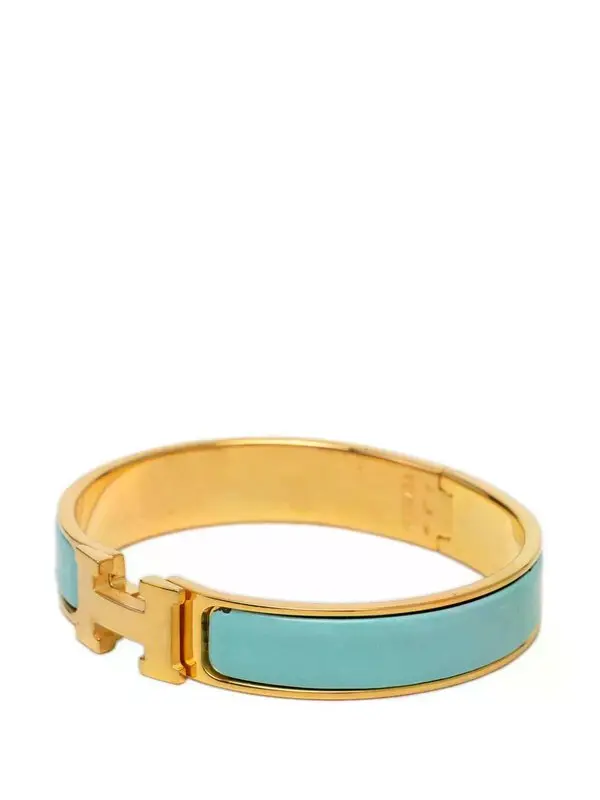 Hermès 20th Century Enamel Clic H Bracelet - Blue