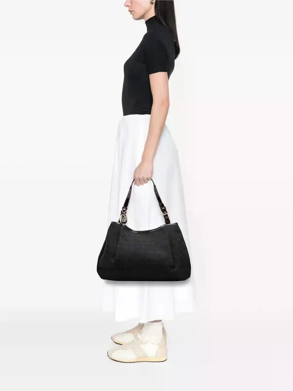 Fendi Zucchino Canvas Shoulder Bag