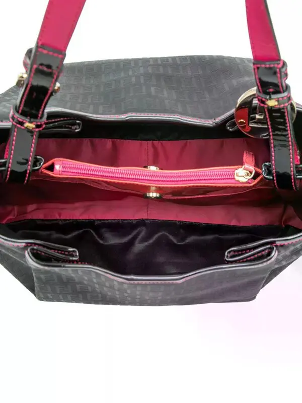 Fendi Zucchino Canvas Shoulder Bag
