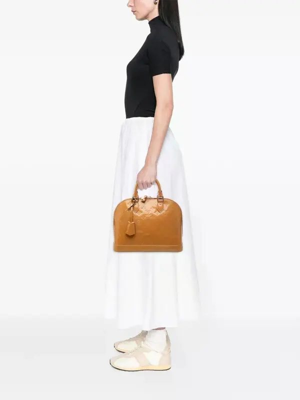 LOUIS VUITTON Monogram Vernis Alma Pm Handbag