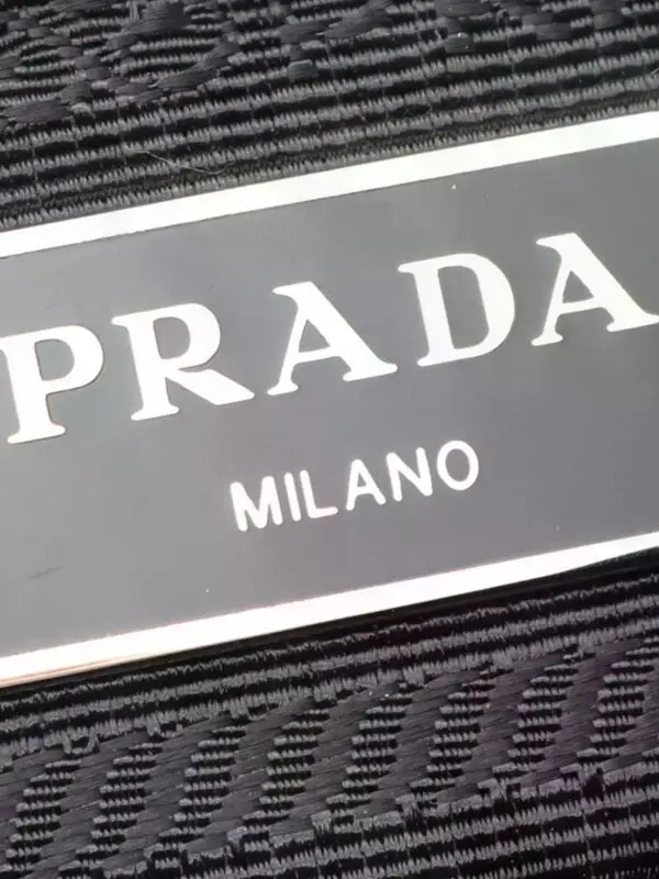 Prada Saffiano Trimmed Tessuto Backpack - Black