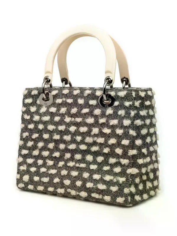 Dior 1999 Medium Tweed Lady Satchel