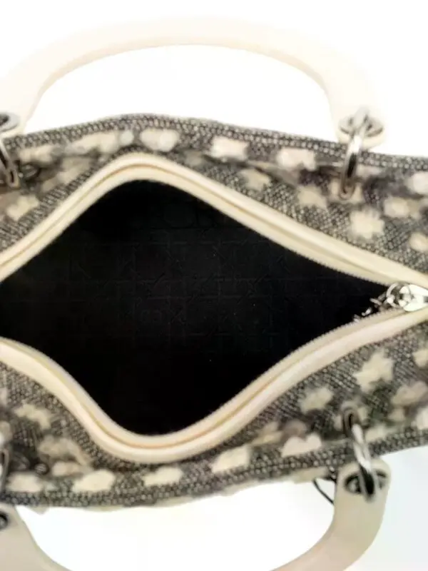 Dior 1999 Medium Tweed Lady Satchel