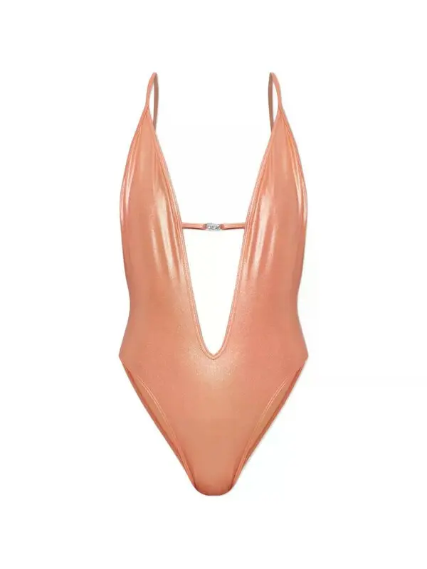 DIESEL® Daisy-dnm Plunging Swimsuit - Pink