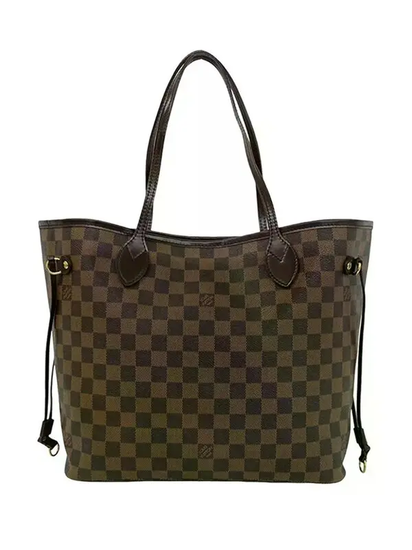LOUIS VUITTON Damier Ebene Neverfull Mm Tote Bag - Brown