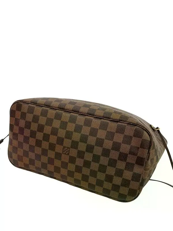 LOUIS VUITTON Damier Ebene Neverfull Mm Tote Bag - Brown