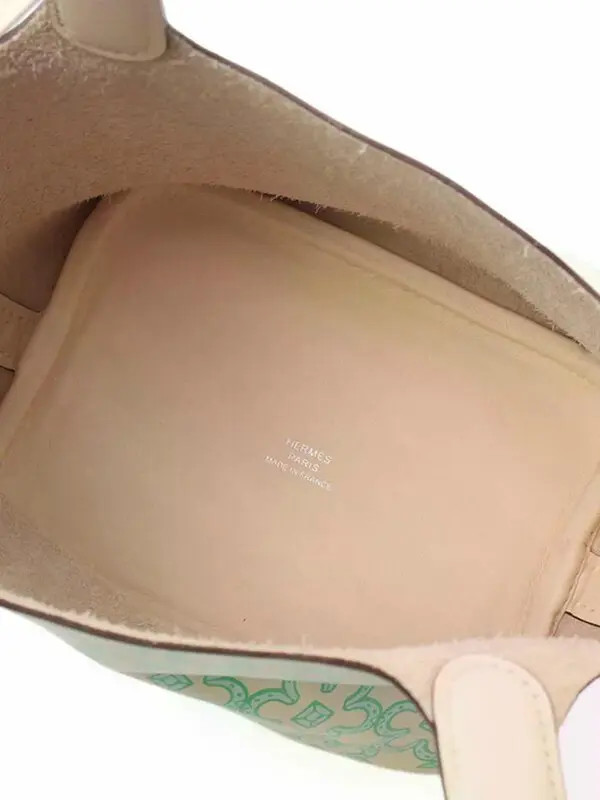 Hermès 2022 Micro Swift Lucky Daisy Picotin Lock 14 Handbag - White