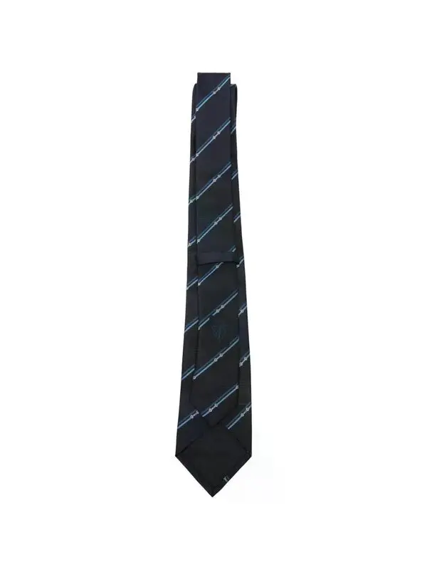 Gucci Striped Neck Tie - Blue