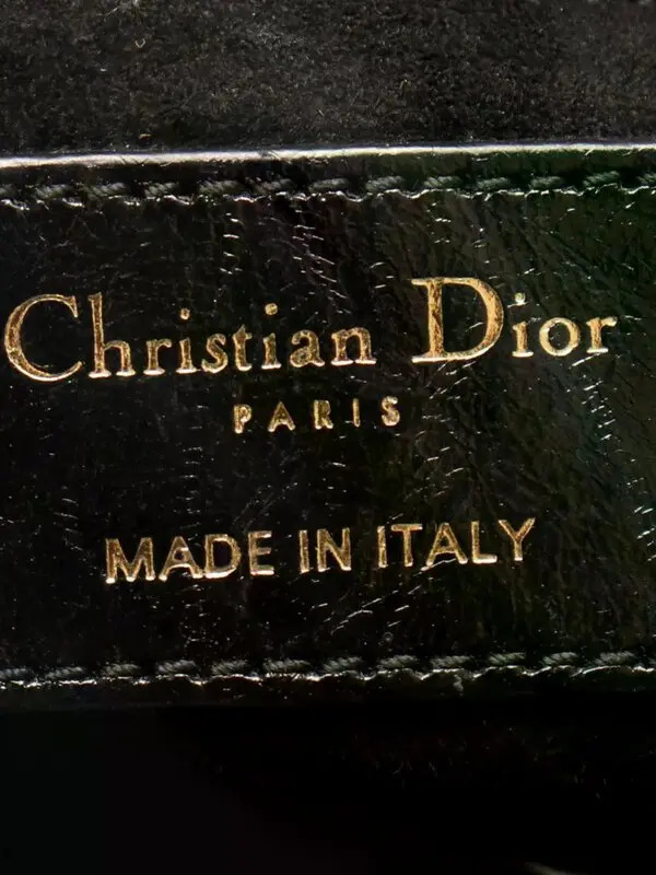 Dior Lambskin Cannage Lady Satchel - Black