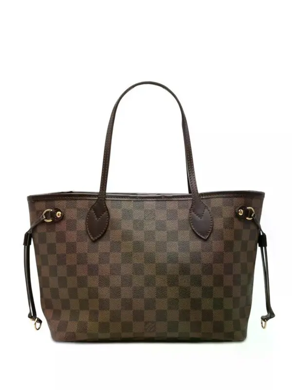 LOUIS VUITTON Damier Ebene Neverfull Pm Tote Bag