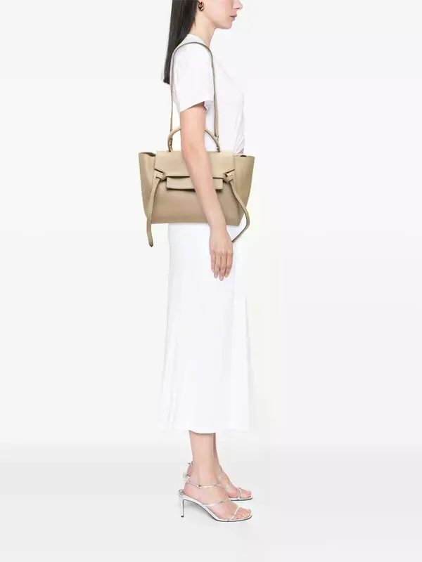 Celine 2017 Grained Calfskin Belt Bag Satchel - Neutrals