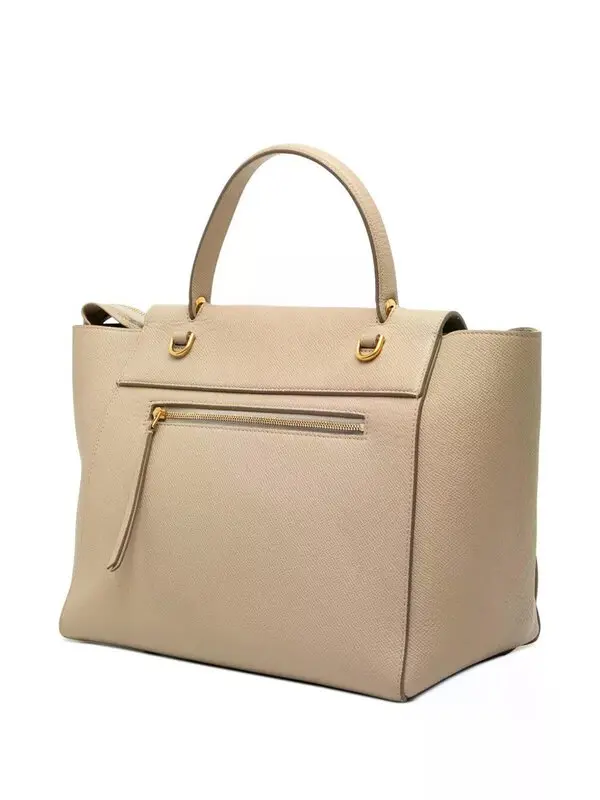 Celine 2017 Grained Calfskin Belt Bag Satchel - Neutrals