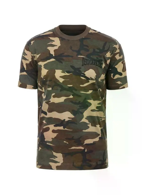 Dsquared2 Camouflage-print Logo-print T-shirt
