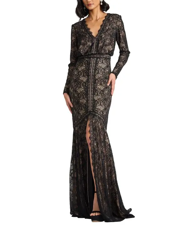 Tadashi Shoji Carelli Orchid Lace Gown