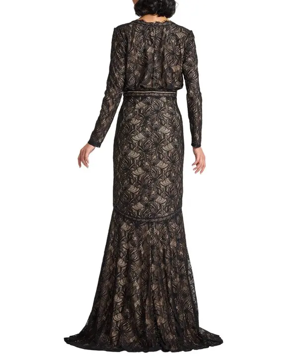 Tadashi Shoji Carelli Orchid Lace Gown