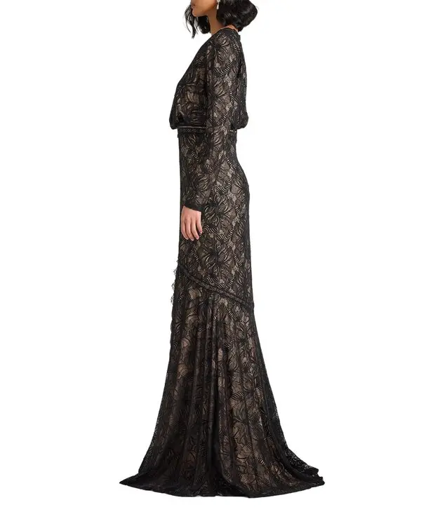 Tadashi Shoji Carelli Orchid Lace Gown